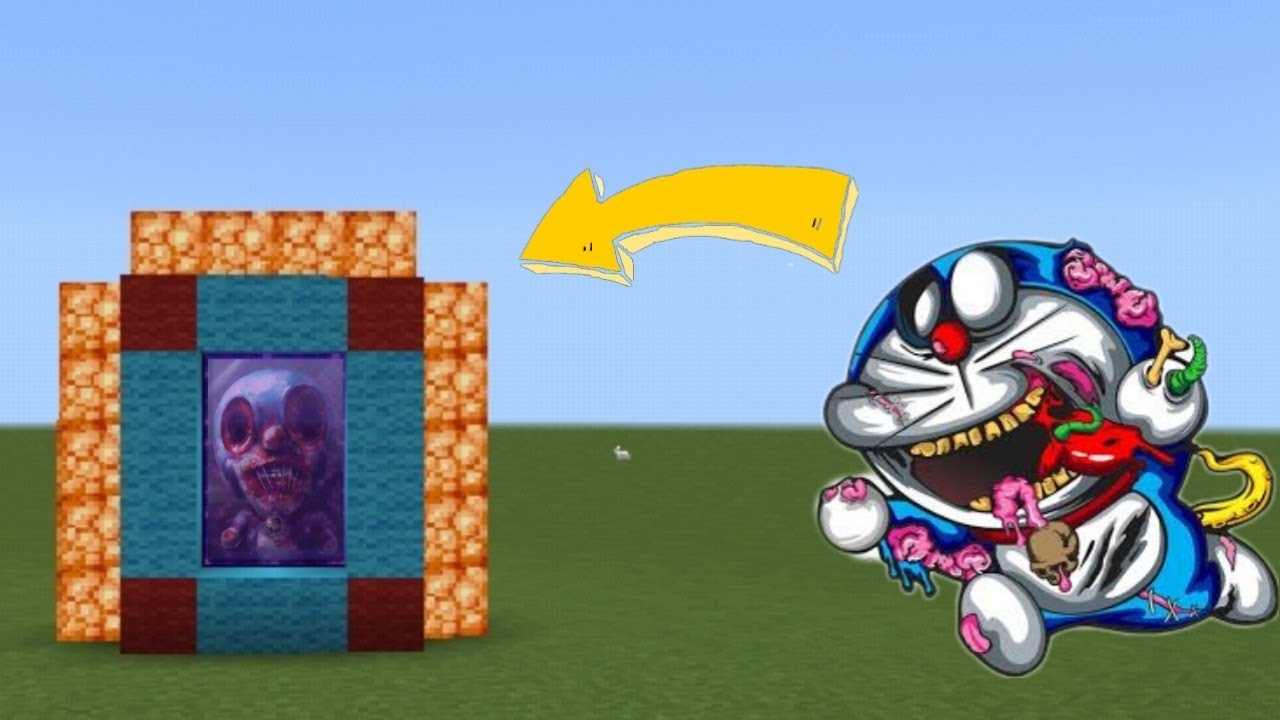 CARA MEMBUAT PORTAL DORAEMON EXE - MINECRAFT - YouTube