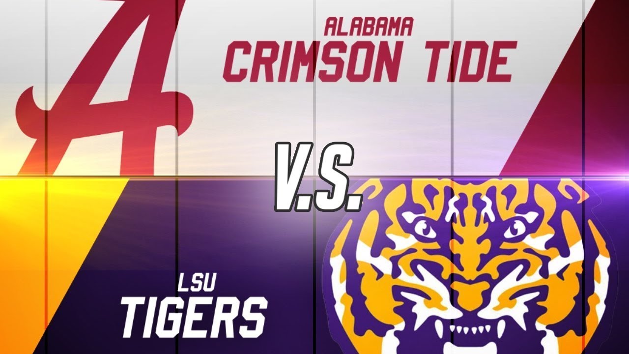 LSU Tigers @ #4 Alabama Crimson Tide - YouTube