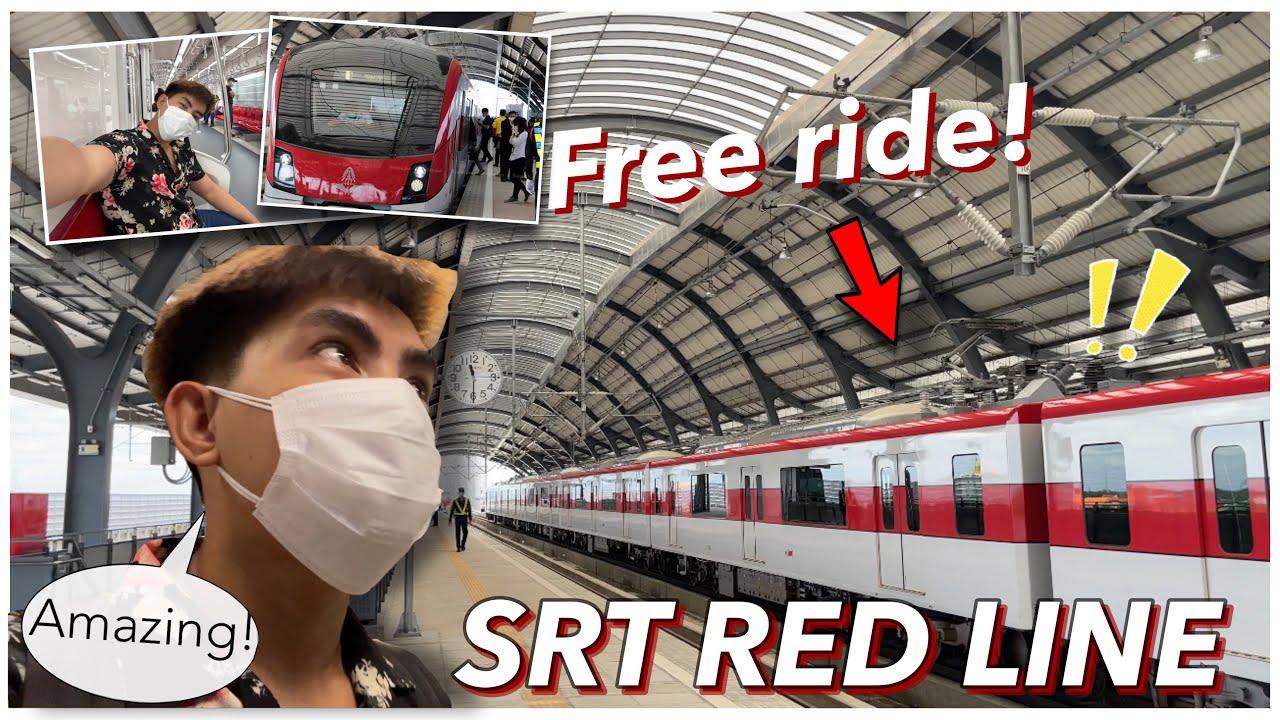 EXPLORING BANGKOK NEW SRT RED LINE TRAIN FROM BANGKOK TO RANGSIT ...