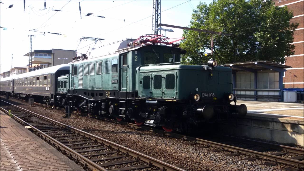 E94 088 mit Classic Courier Sonderzug in Trier [mit Führerstand] 24.09. ...