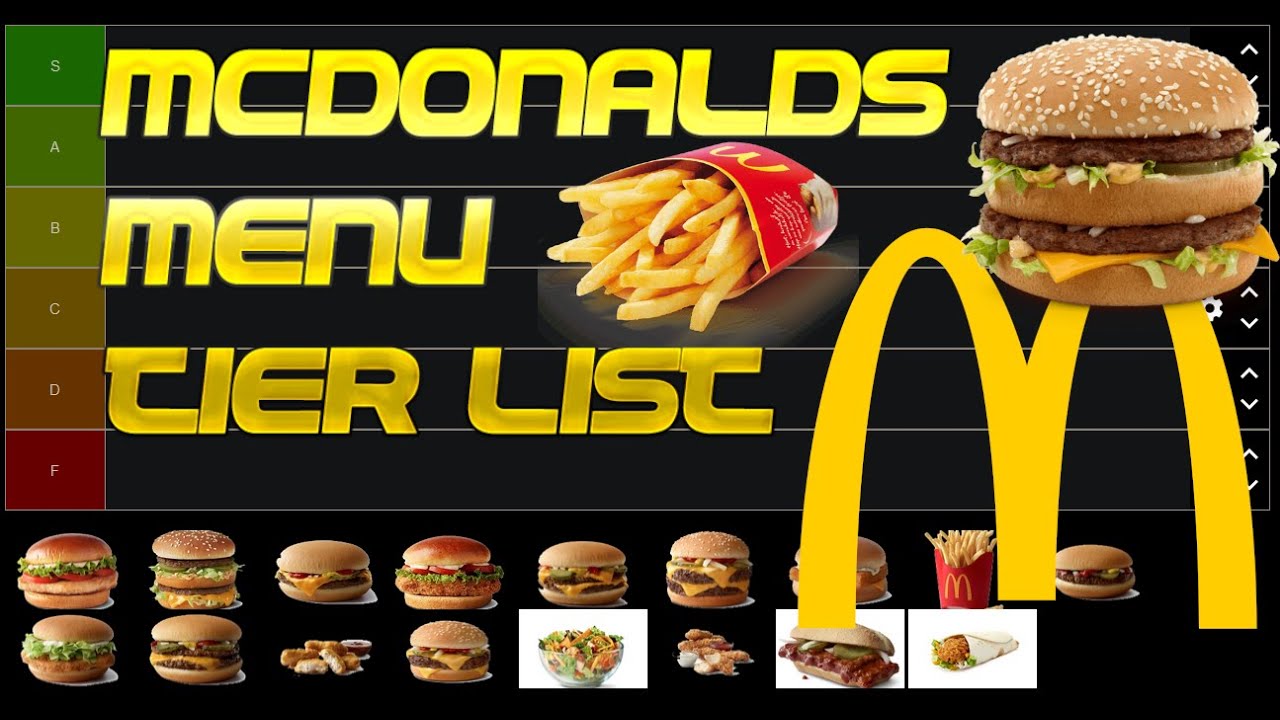 Official McDonald s Menu Tier List YouTube official-mcdonald-s-menu-tier-list-youtube