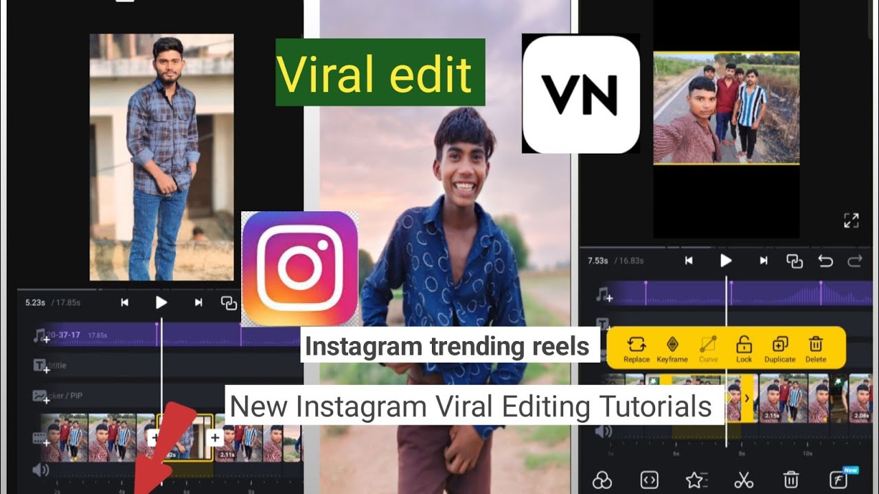 Viral edit tutorial || Instagram trending reels editing tutorial ...