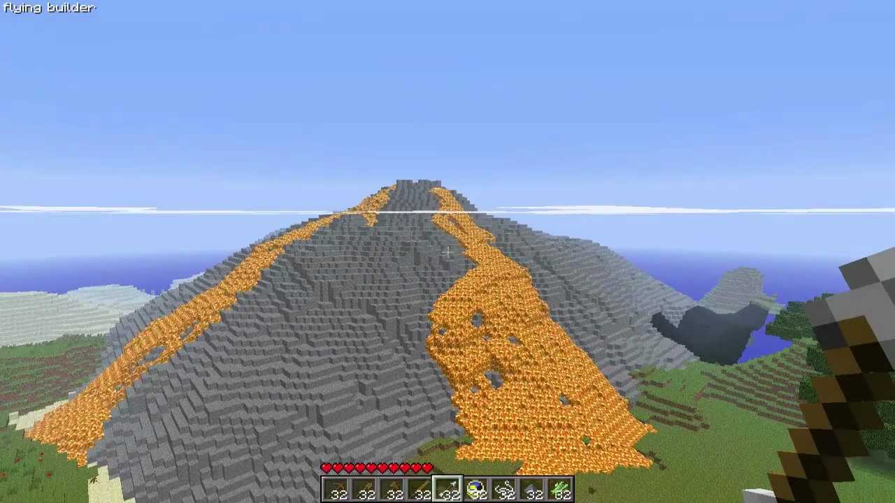 Minecraft World Edit Tutorial Volcano Youtube
