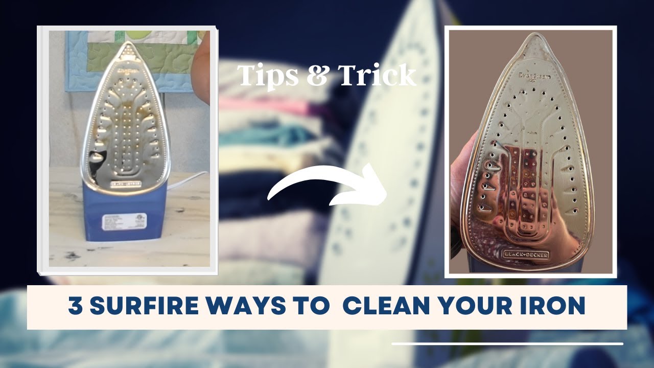 3 Ways to Clean Your Sticky Iron - Easy, Quick, Effective - YouTube