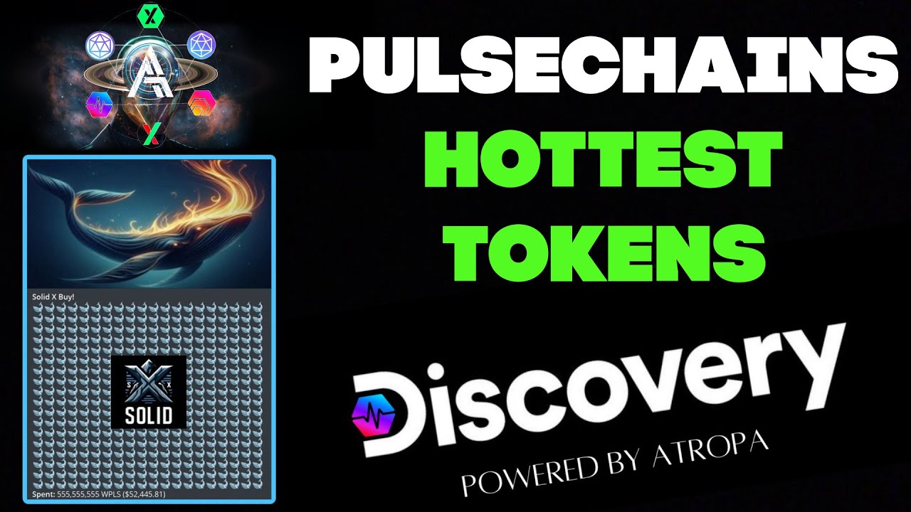 Pulsechain's Hottest Tokens! #AXIS #DISCOVERY #SOLIDX - YouTube