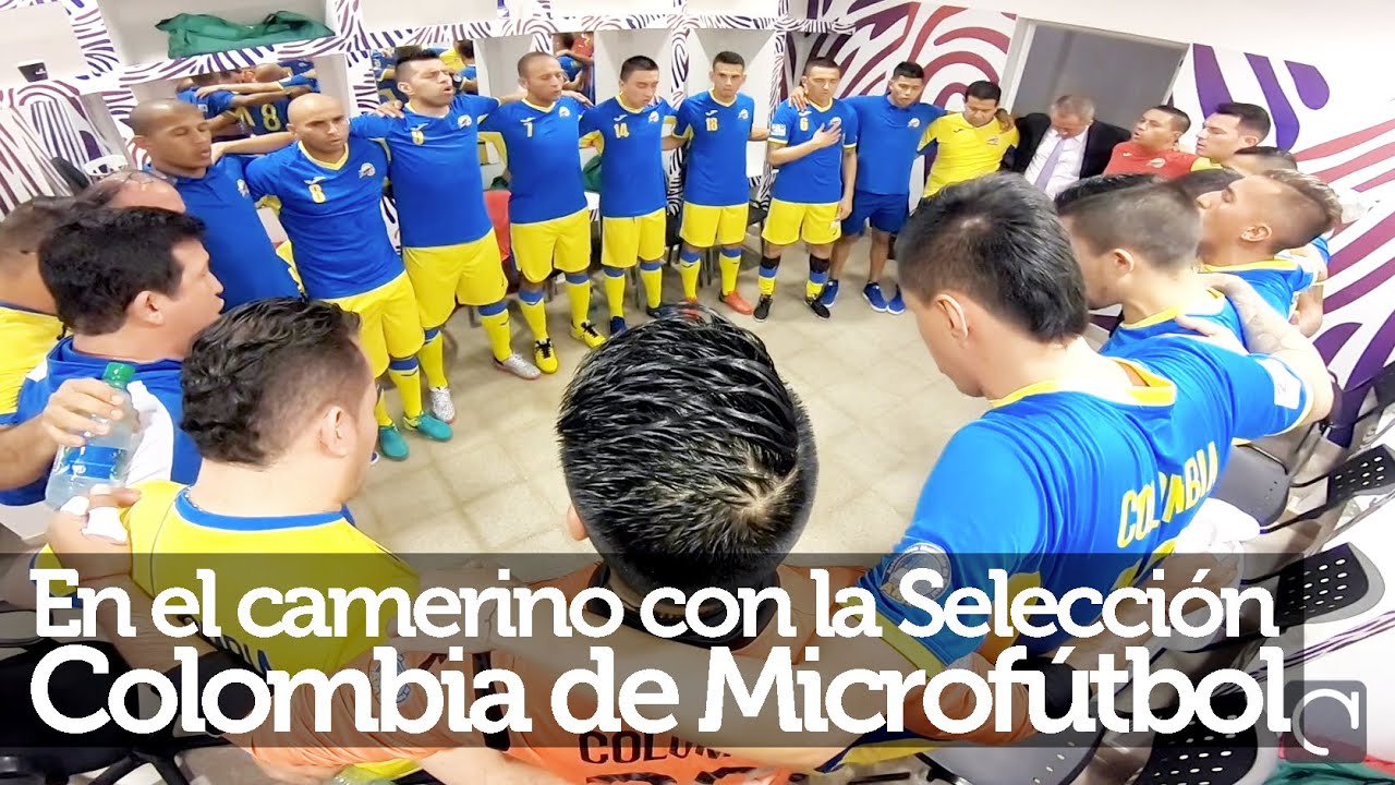En el camerino con la Selección Colombia de Microfútbol (AMF Futsal ...