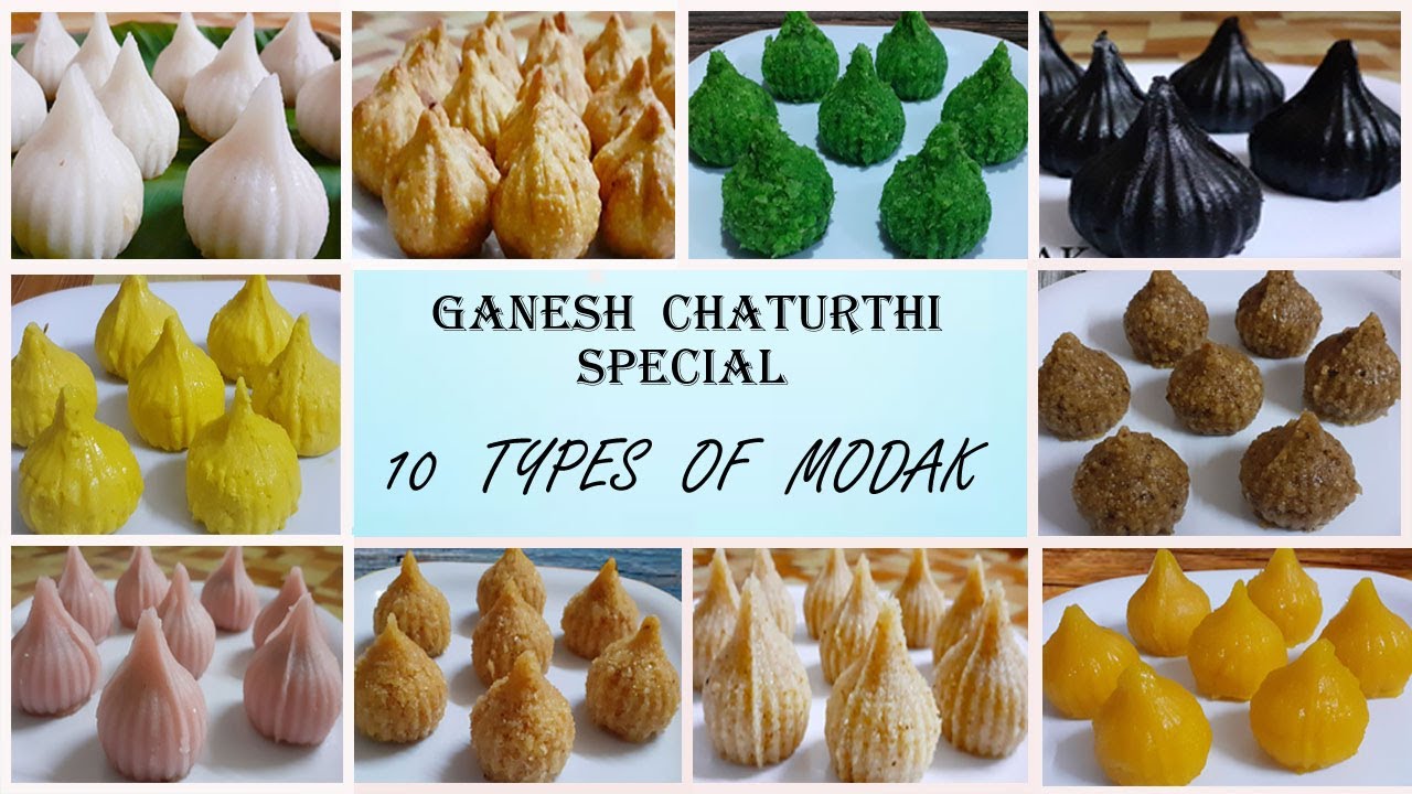 10 Types of Modak Recipes I Ganesh Chaturthi Special 10 Different Types ...