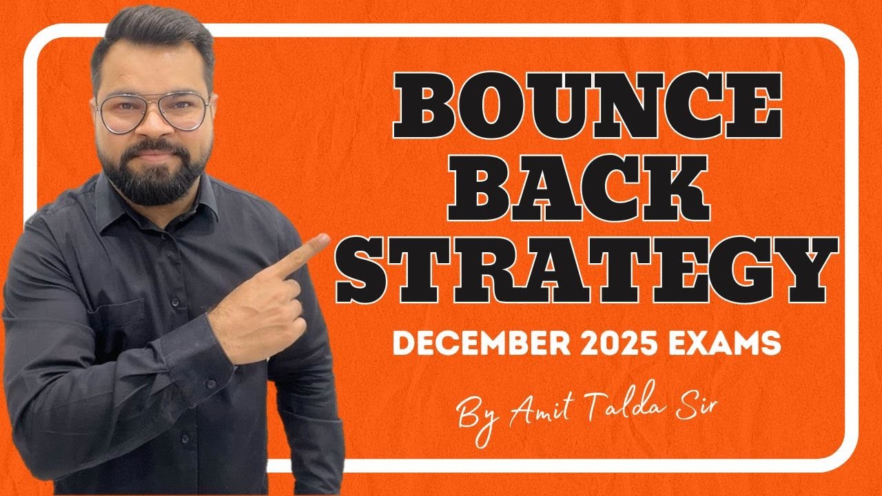 Bounce Back Strategy for Repeaters | Amit Talda Mentorship ️ - YouTube
