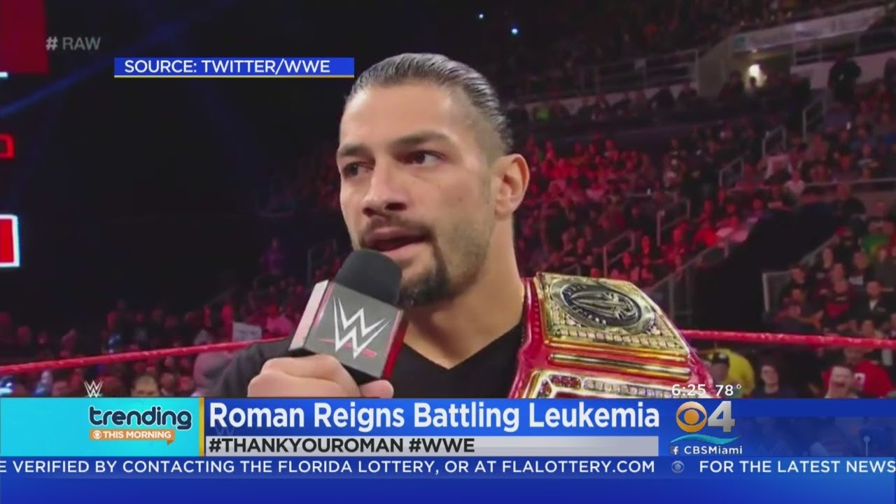 Trending: WWE's Roman Reigns Battling Cancer - YouTube