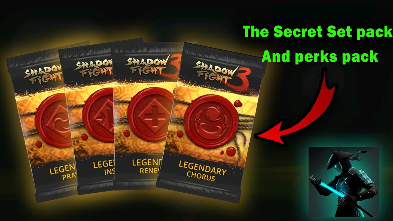 shadow fight 3 : best set pack and perks pack opening | paid set and ...