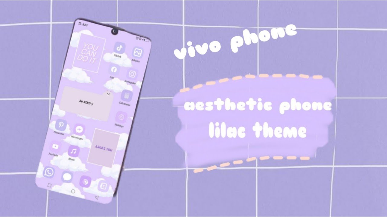 How to make your Android home screen aesthetic 2021 | lilac theme ...