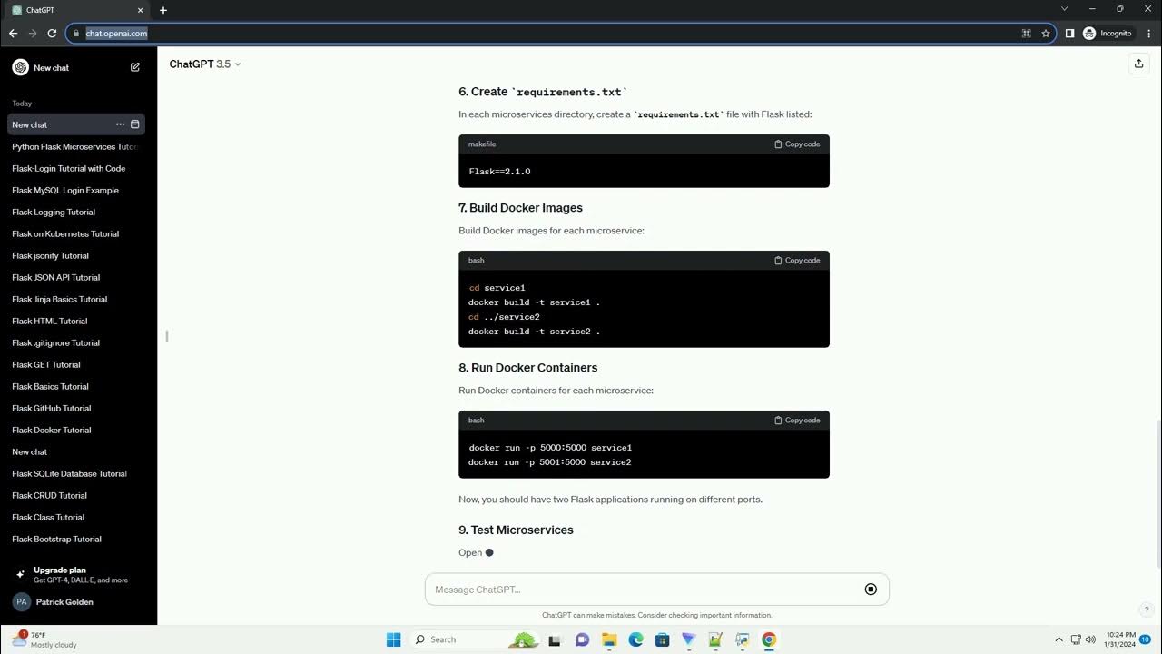 python flask microservices example github - YouTube