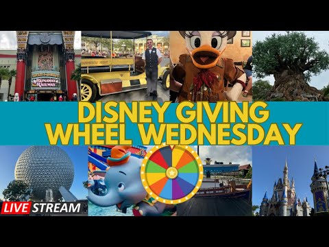🔴 Live - Disney Giving Wheel Wednesday - Walt Disney World 01.29.2025 ...
