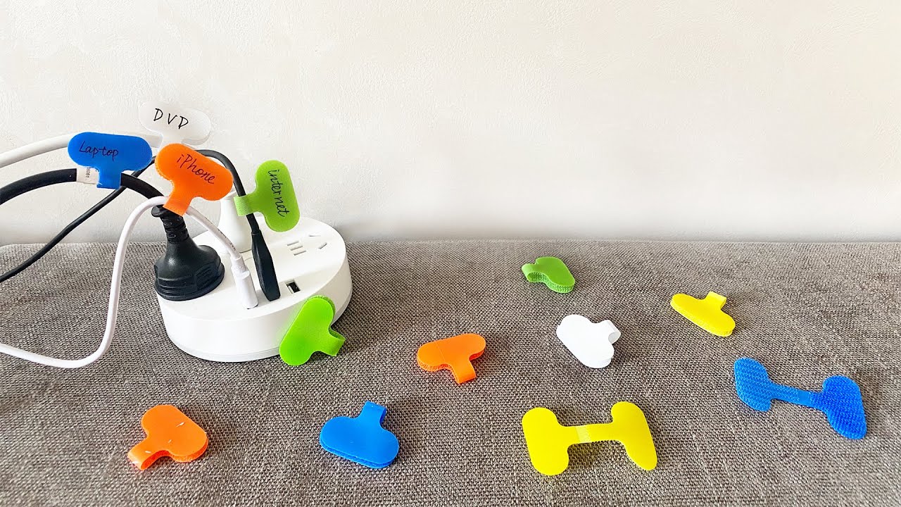 Mr-Label – Velcro Cable Labels – Hook and Loop Cord Tags - YouTube