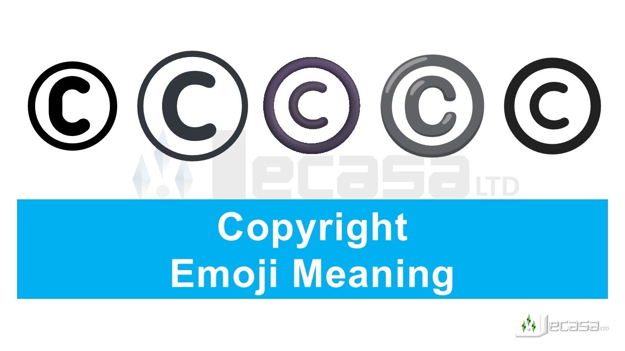 Copyright Emoji ©️ Meaning | Learning Emojis - YouTube