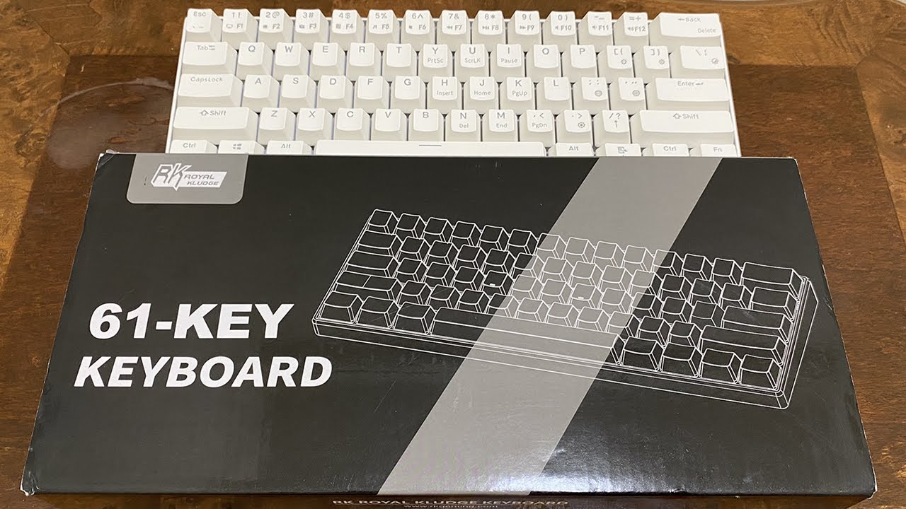 RK Royal Kludge RK61 Mechanical Gaming Keyboard Unboxing and Overview ...