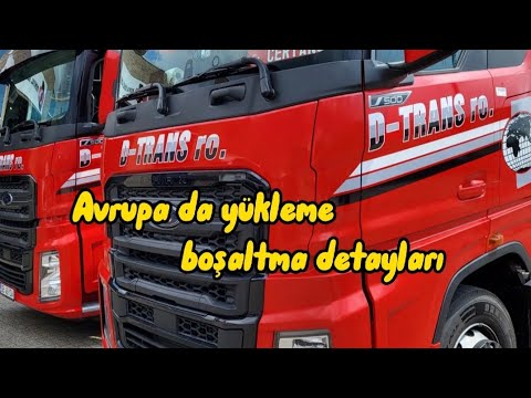 Almanya da yükleme boşaltma detayları