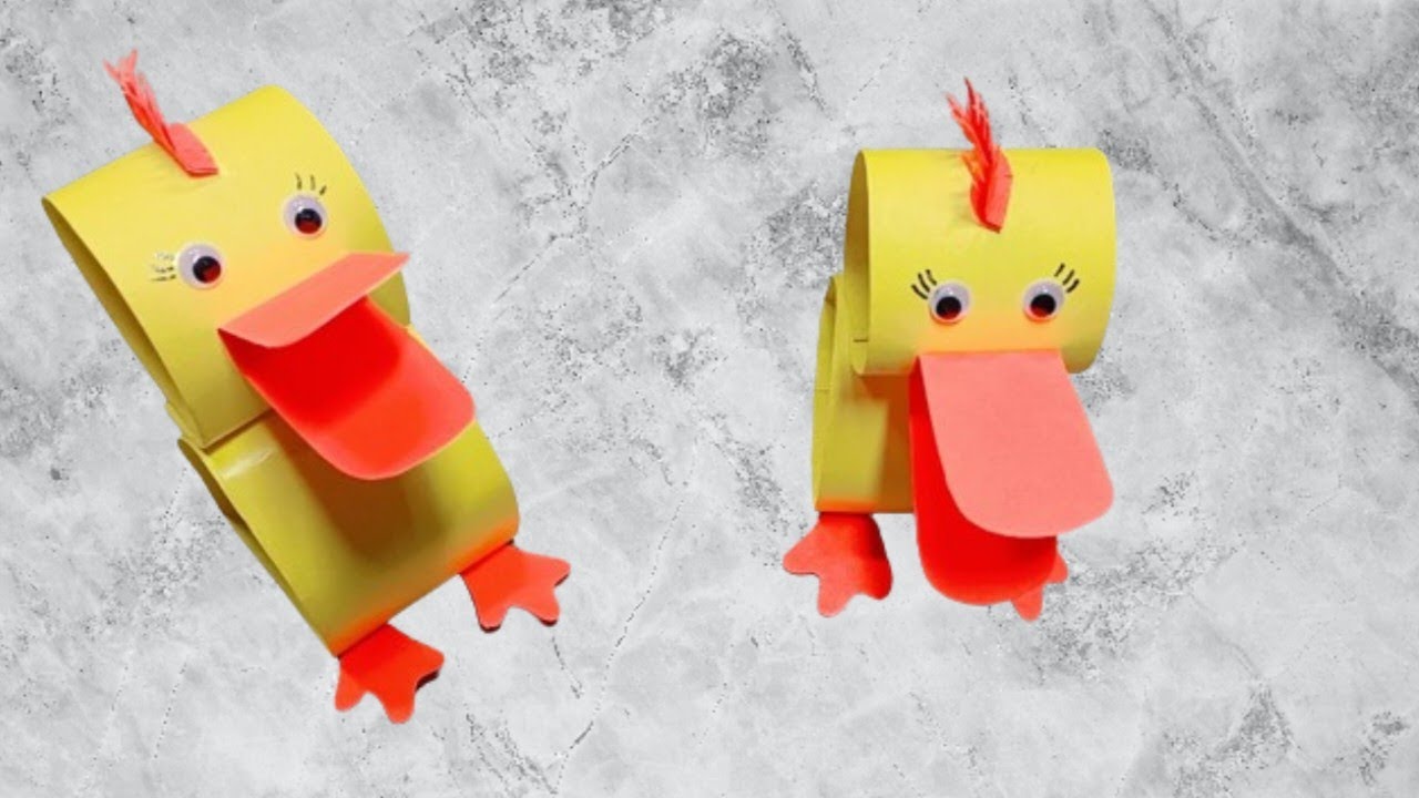 paper duck making ideas| paper craft ideas| crafter_mantasha - YouTube