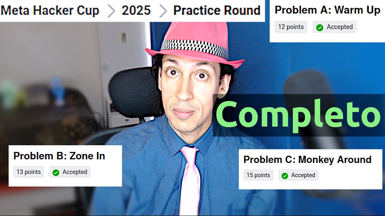 Hacker Cup 2025 Practice - Full Screencast (Problemas A, B, C) - YouTube