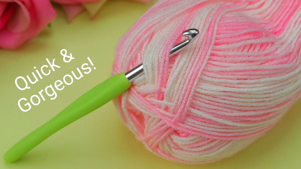 An Unusual Crochet Pattern That’s So Easy and Pretty—Just 2 Rows! - YouTube