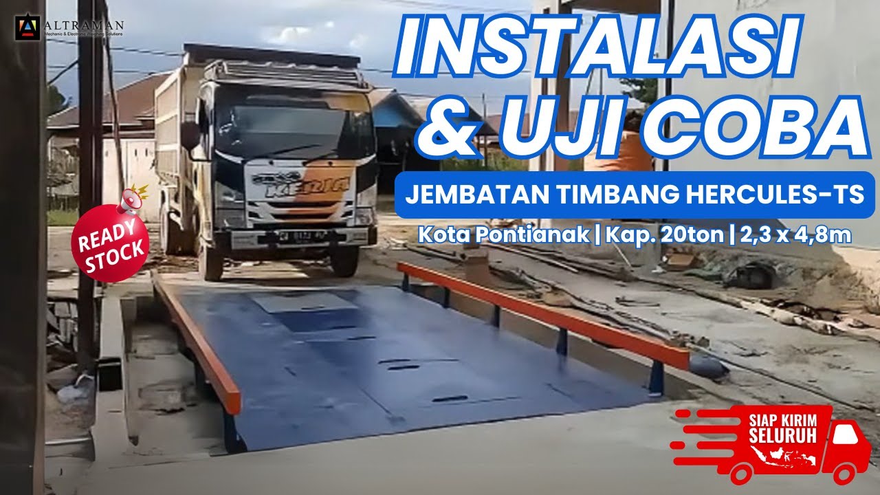 Uji Coba Timbangan Truck Hercules-TS Kap. 20ton | Timbangan Ram Sawit ...