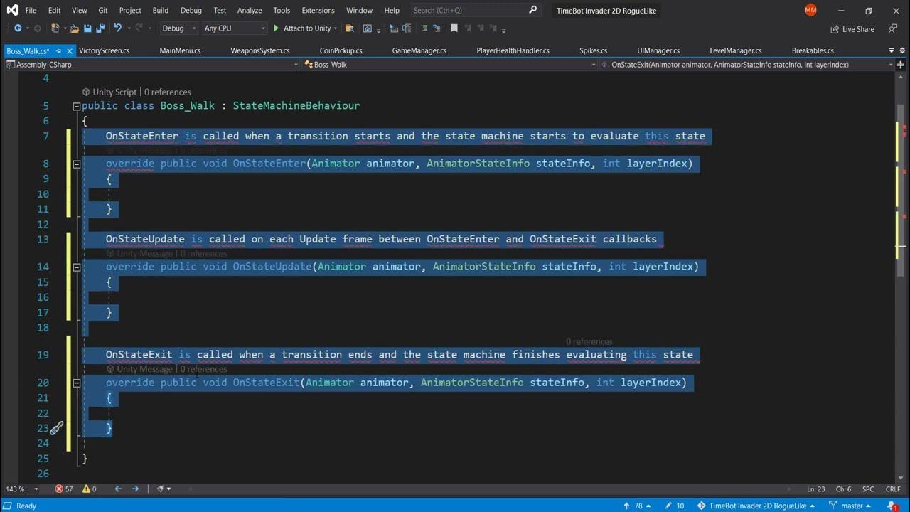 535543 088 Setting Up Boss Movement Masterclass In C# Programing & Unity 2D Game Development ...