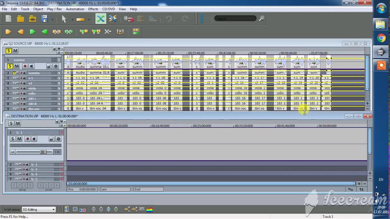 Multisynchronous Cut in Samplitude/Sequoia tutorial (English) - YouTube