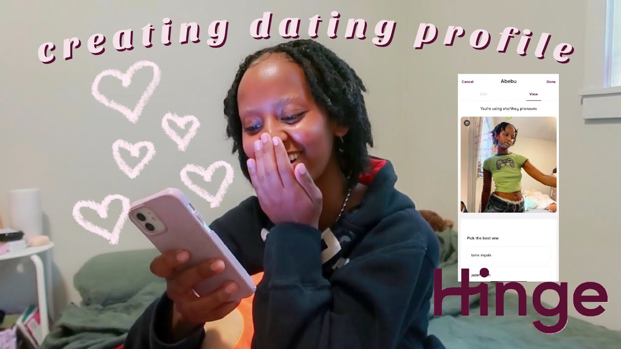 First Time On A Dating App *creating my dating profile* - YouTube