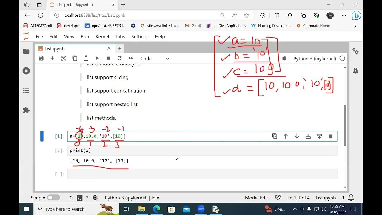 Python List Datatype Part 1 Youtube