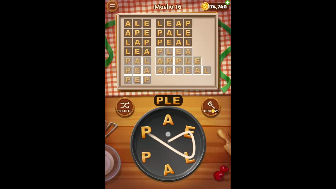 Word Cookies Mocha Pack Level 16 Answers - YouTube