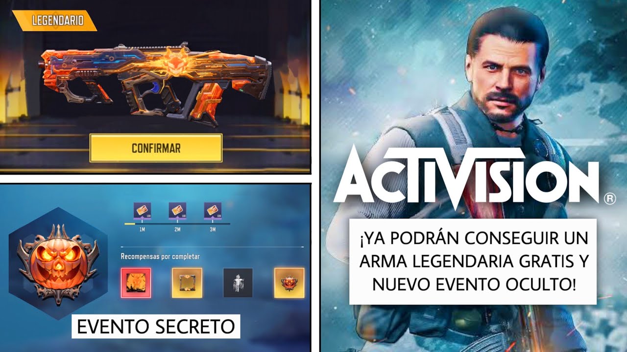 OFICIAL!!! ARMA LEGENDARIA GRATIS Y NUEVO EVENTO SECRETO EN COD MOBILE ...