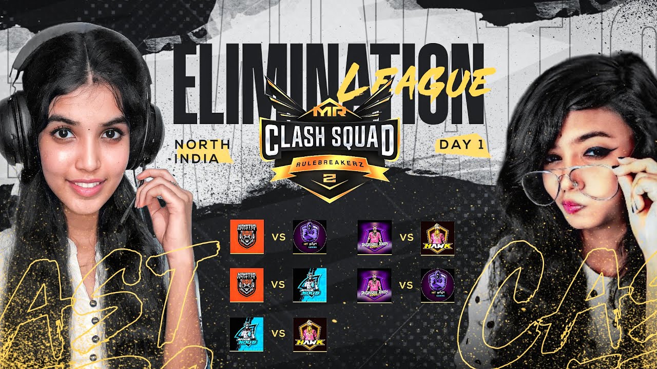 MR ClashSquad S2 | Elimination League | 60k Prize Pool : Day - 1 | Lekha & SG Perfect - Facecam ...