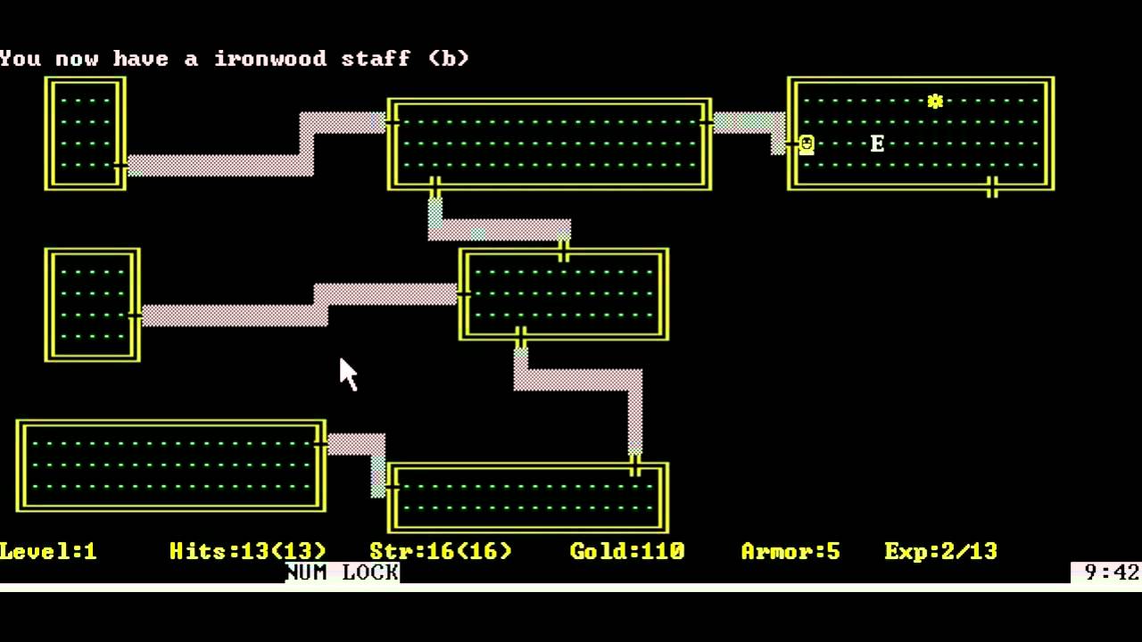 Lets Play - Rogue (DOS) - YouTube