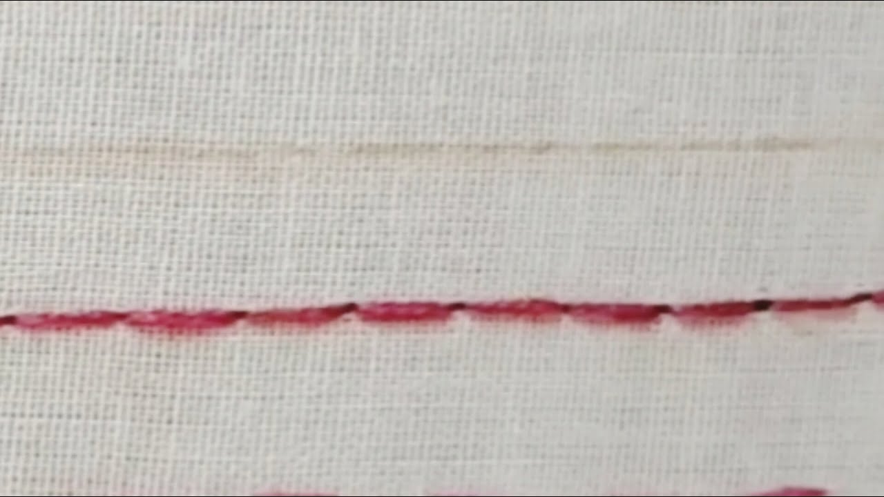 How to do a back stitch | Hand embroidery - YouTube