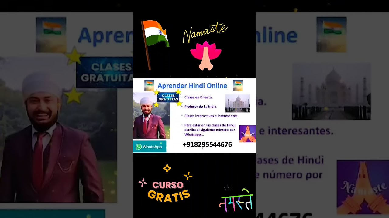 Aprende Hindi con profesor de La India. Contáctenos por Whatsapp para más información ...