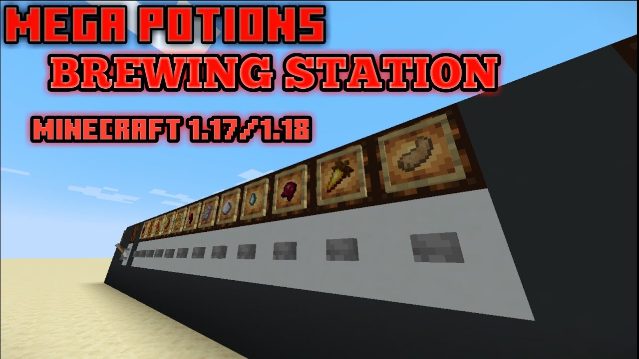 Minecraft 1.18 : Easy Automatic Mega Potion Brewing Farm – QSEQNN