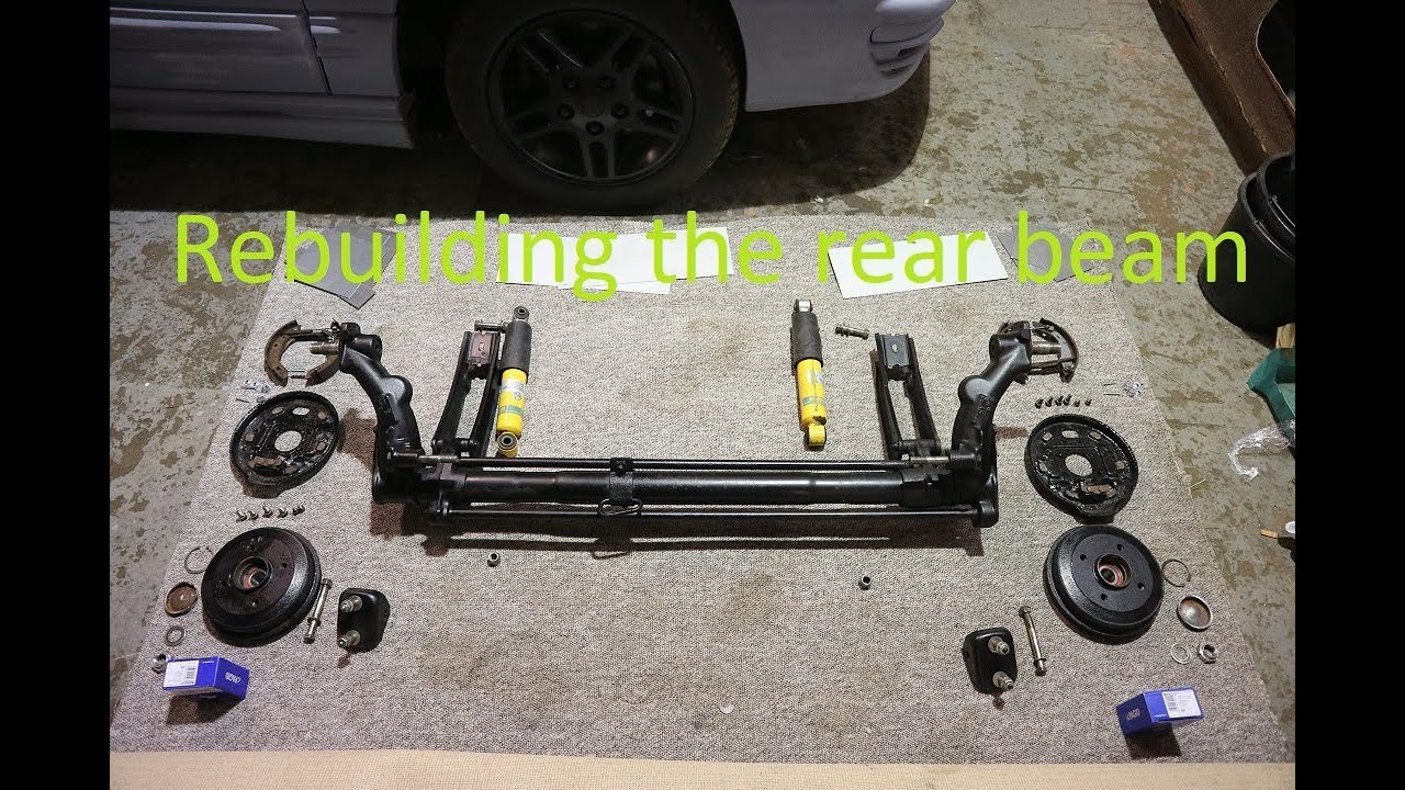 Peugeot 205 Rally car build Vlog 10: Rear beam paint and reassembly ...