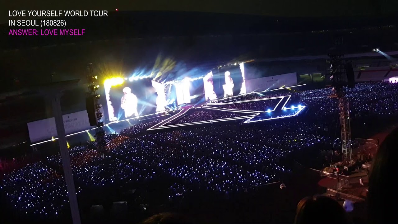 180826 BTS (방탄소년단) LOVE YOURSELF WORLD TOUR SEOUL - Answer: Love myself ...