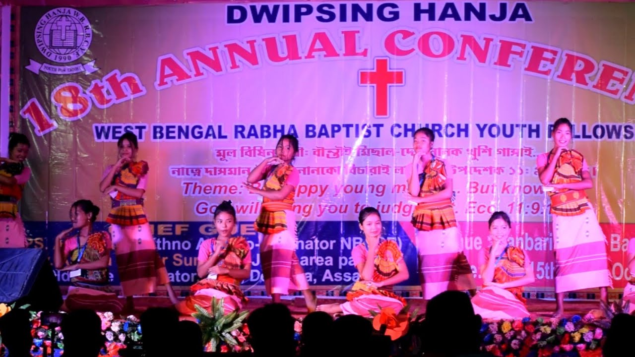 Banai lawou Esorw | new gospel Rabha song | Khuklung Basti girls Dance ...