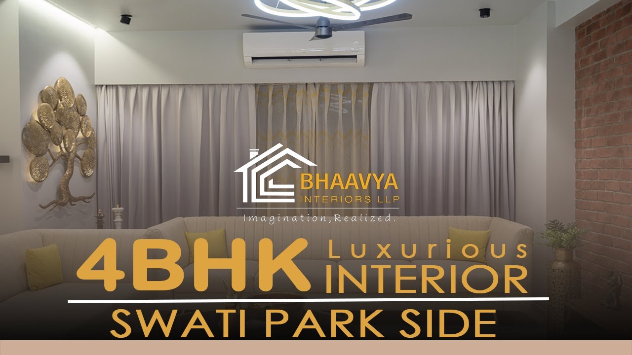 4BHK Home Tour: Luxurious Interior Design at Swati Parkside, Ahmedabad ...