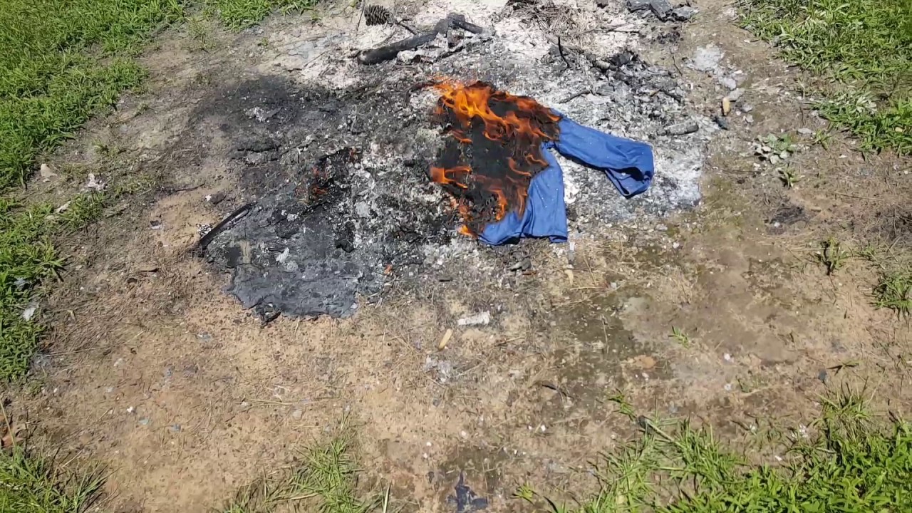Burning Stuff 323: Cotton Polyester Shirt - YouTube