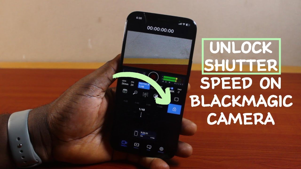 How to Unlock Shutter Speed on Blackmagic Camera - YouTube