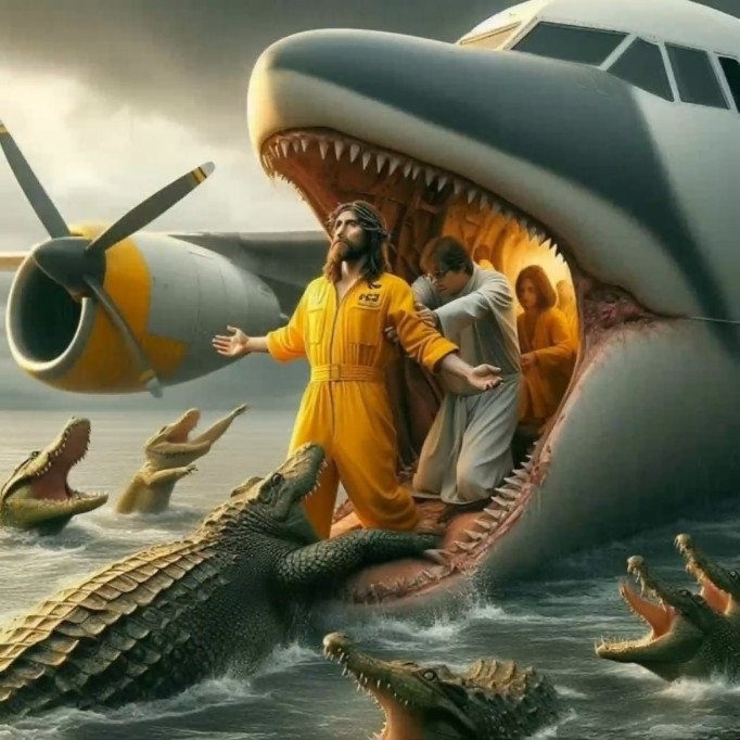 Jesus Christ God Shark ke Muh Ke Ander Danger Bagarmach 😱😱 #jesuschrist ...