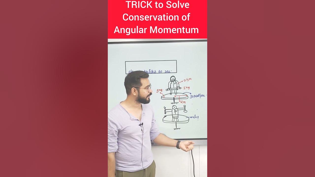 Trick To Solve Conservation Of Angular Momentum Question 🔥 Shorts