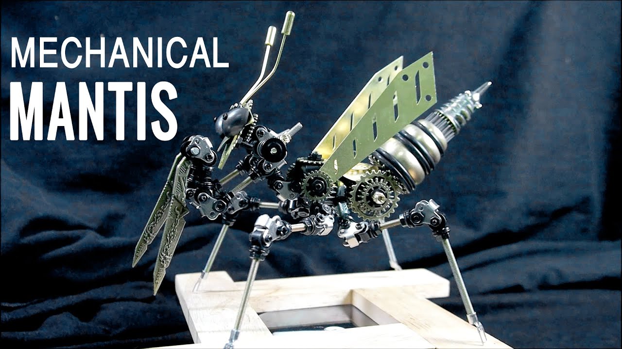 3D Metal Puzzle - Mechanical Mantis Insect Model Kit Tutorial (Step by ...