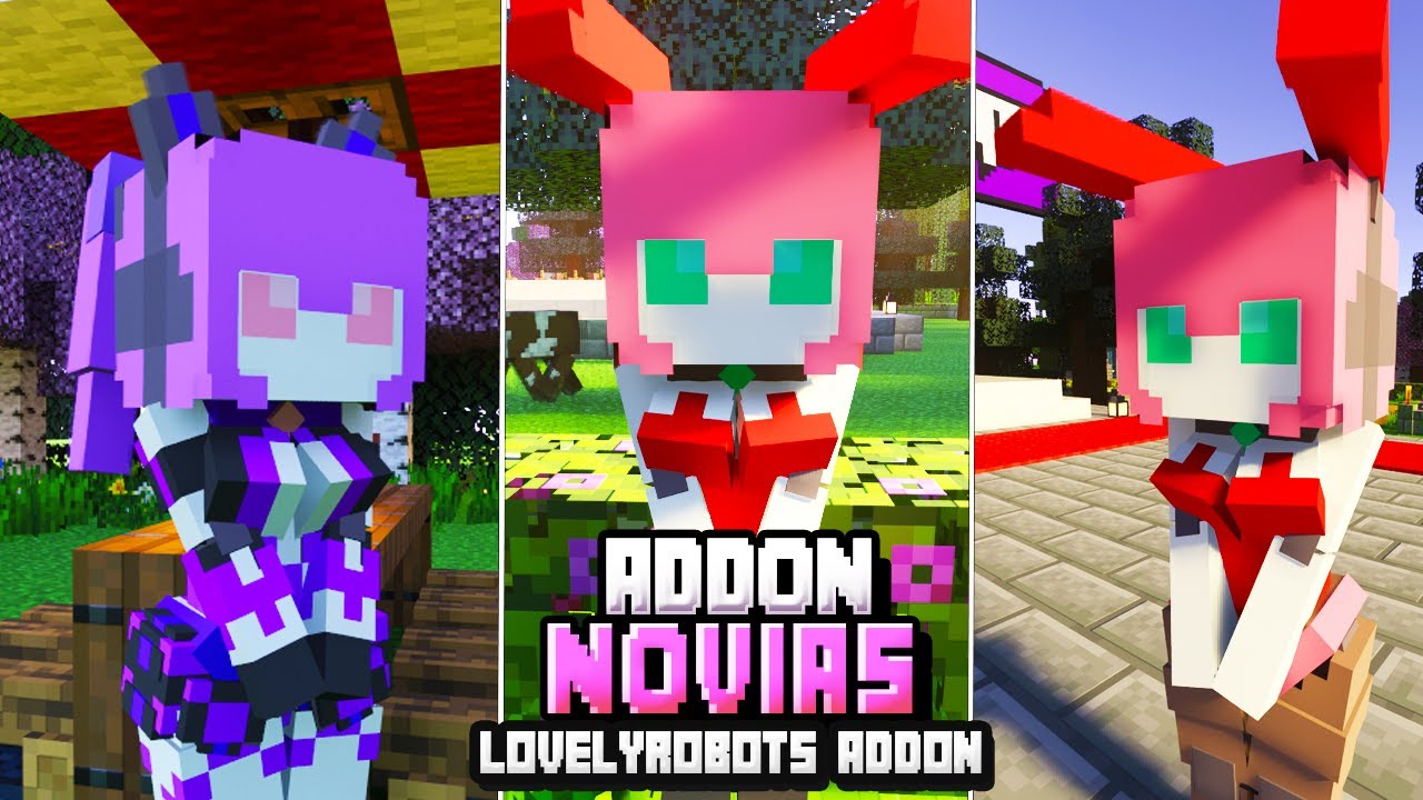 ADDON de NOVIAS para MINECRAFT PE 1.19 * LovelyRobots addon * MODS para ...