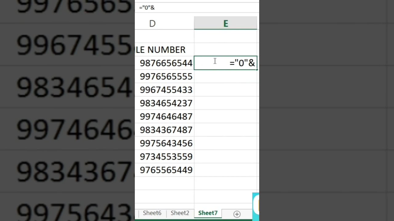 Excel 0 In Front Of Number In Excel shorts shortsvideo excel YouTube Excel 0 In Front Of Number In Excel shorts shortsvideo excel YouTube