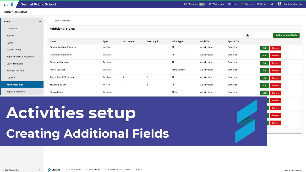 Activities Setup | Create Additional Fields for Activities - YouTube