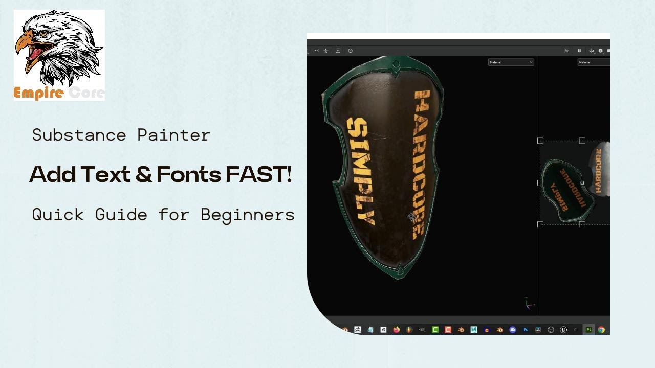 Quick & Easy Way to Add Text and Fonts in Substance Painter! - YouTube