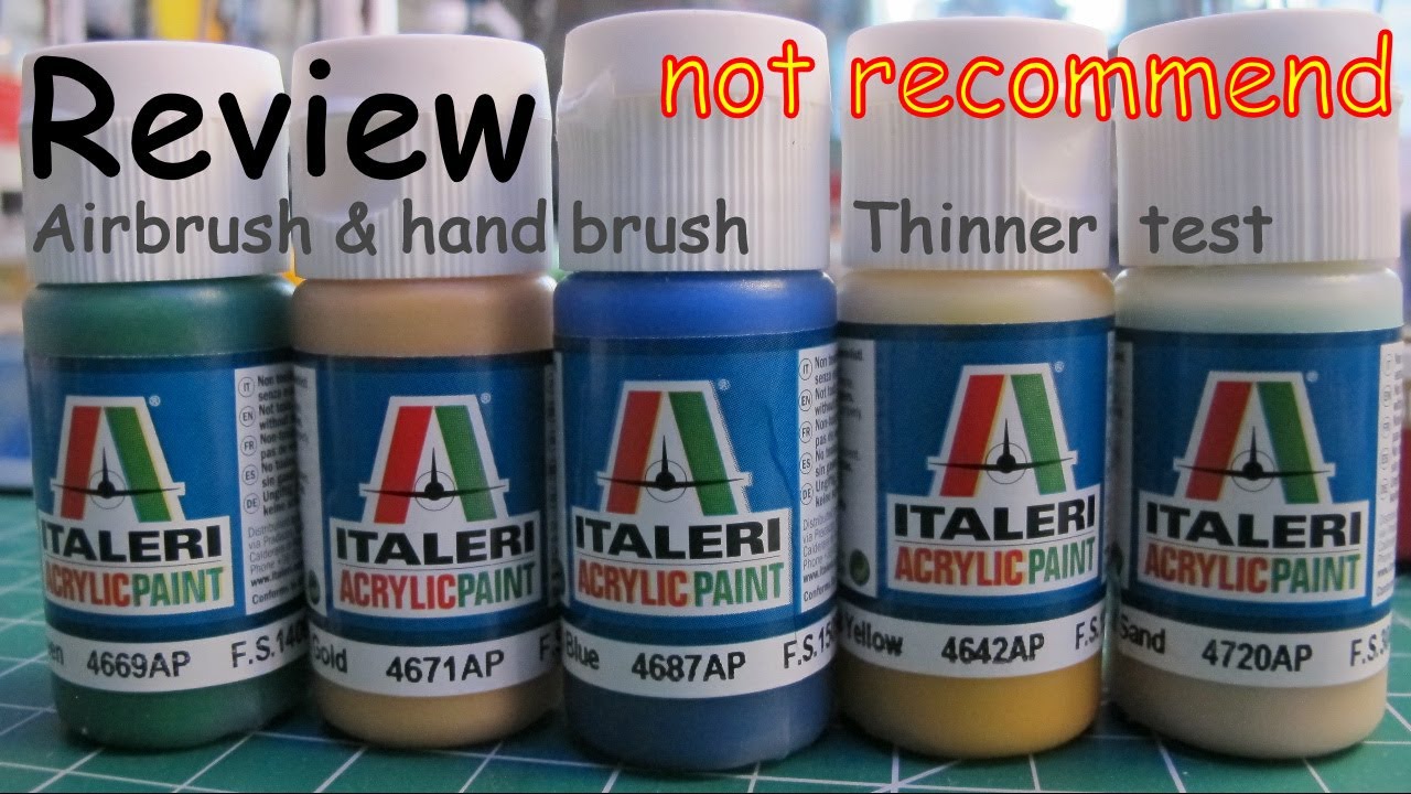 Italeri acrylic paint review - YouTube